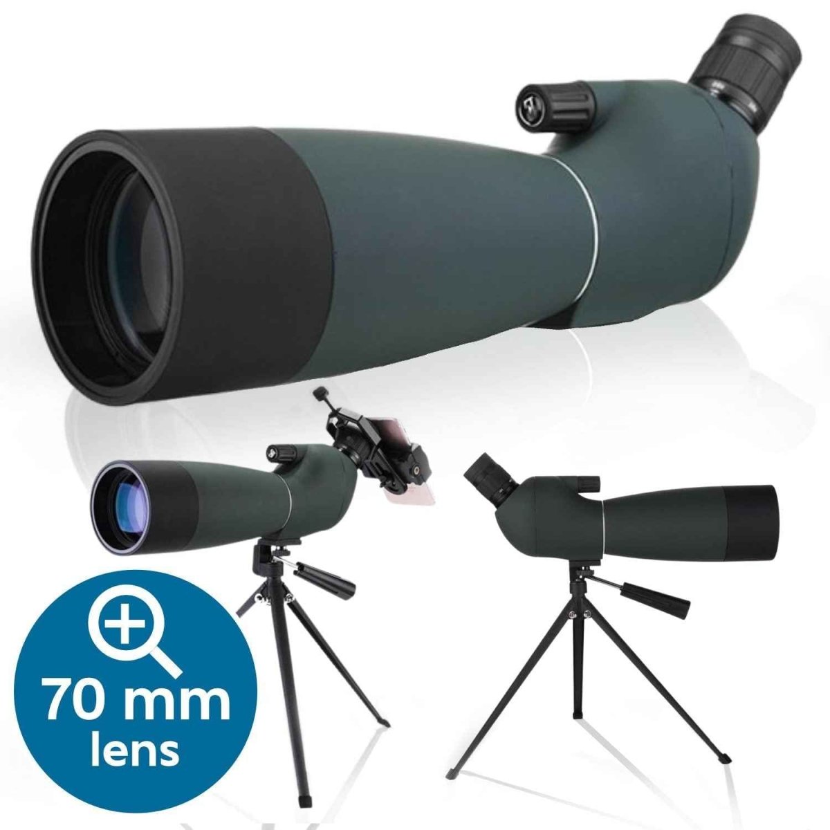 Zoomble Spotting Scope 25–75x – HD Long-Range Zoom with Tripod
